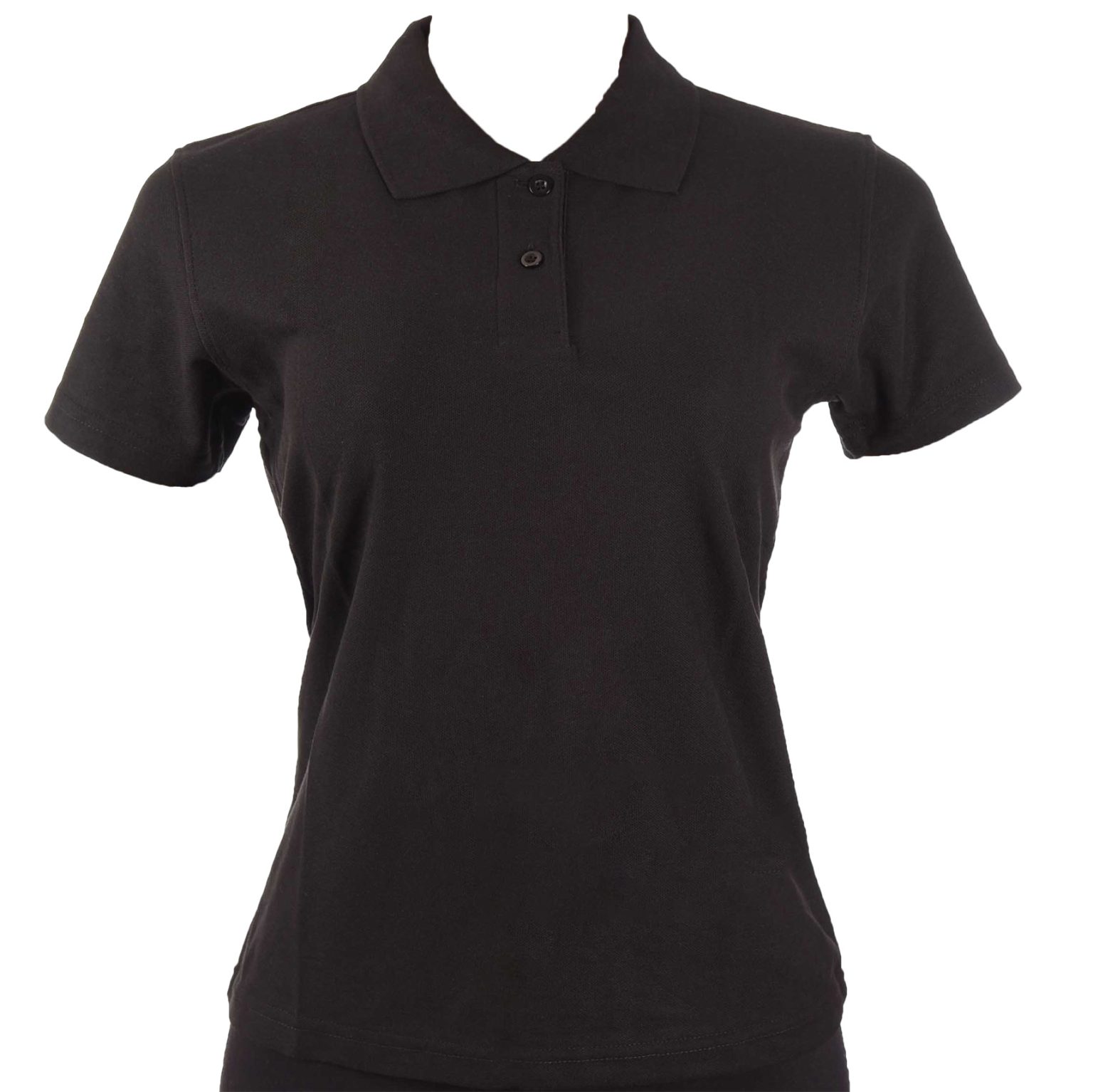 Remera Tipo Polo Negra DAMA - Garimport